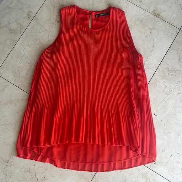Zara | Tops | Zara Red Blouse | Poshmark